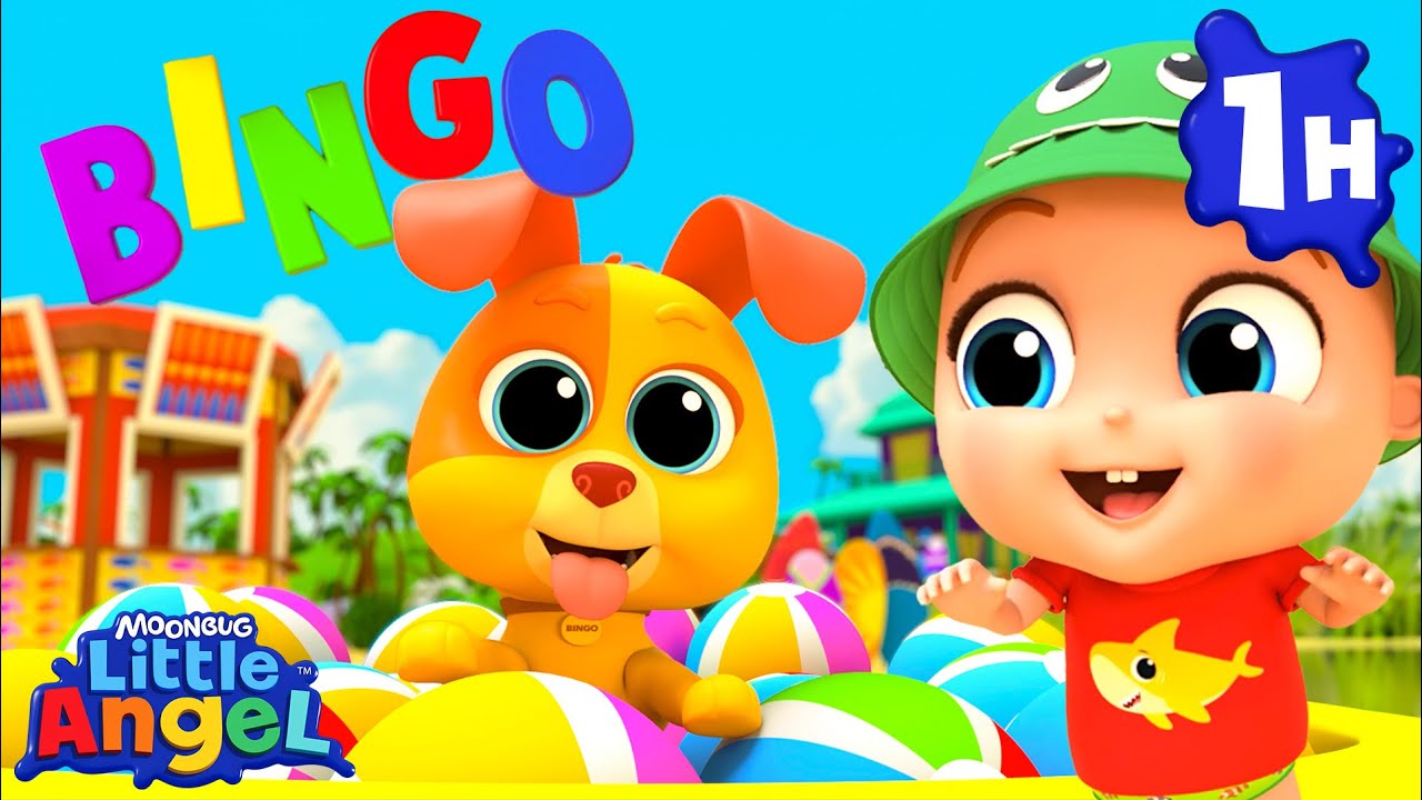 Bingo Is His Name Oh! 🐕 | Little Angel | Nursery Rhymes - YouTube
