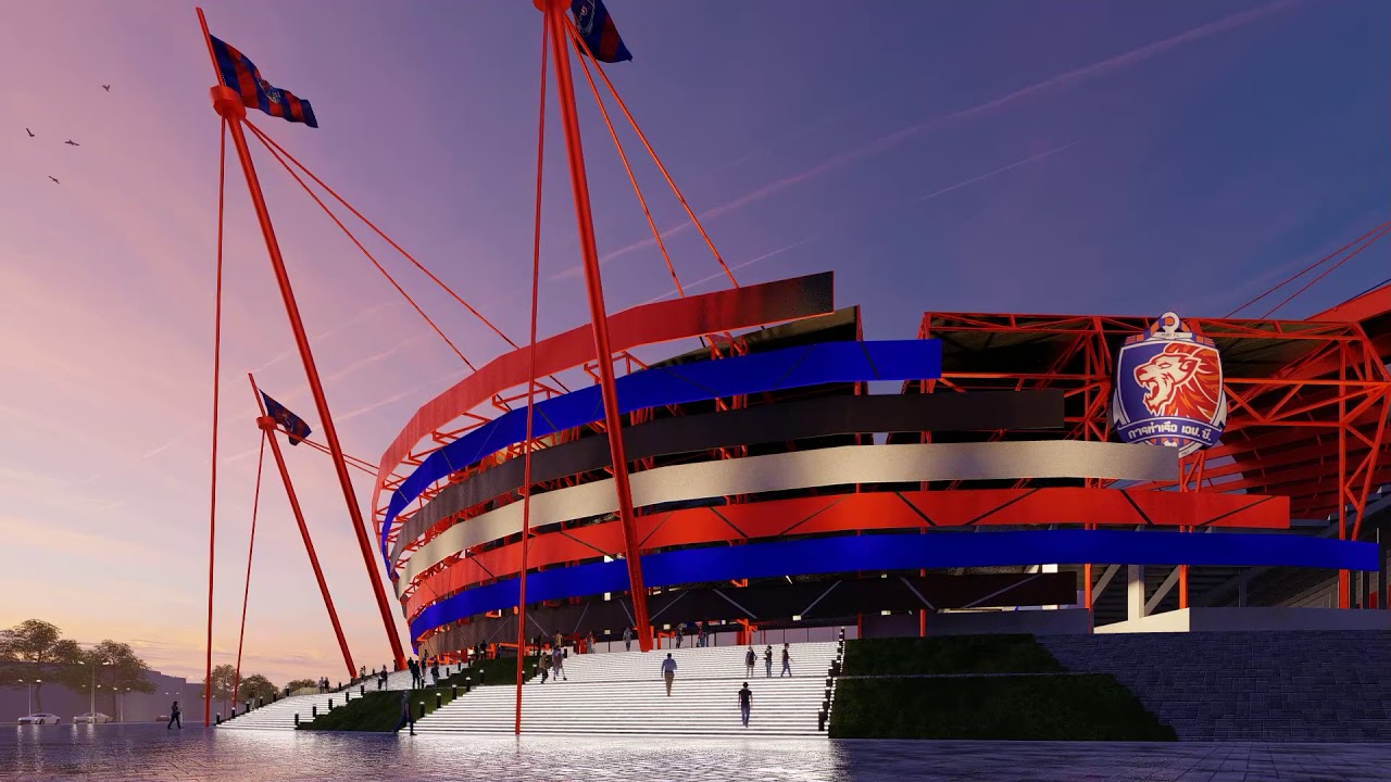 PAT STADIUM (PORT F.C.) ARCHITECTURE ANIMATION LUMION 10 - YouTube