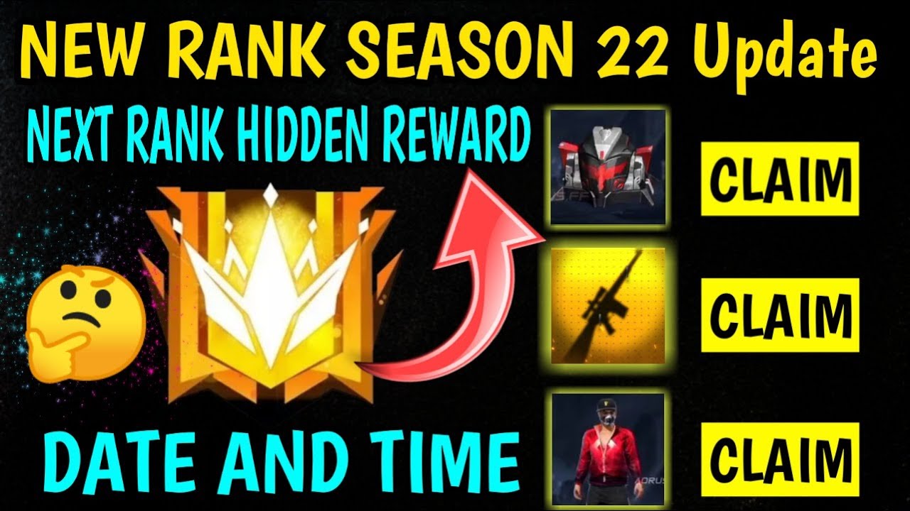 New Rank Season 22 Update Free Fire | Next Rank Season in Free Fire ...