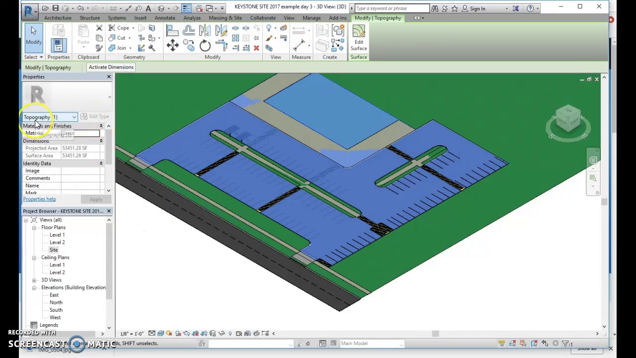 Creating Parking Lot Part 4 Keystone Library - CEA PLTW - YouTube
