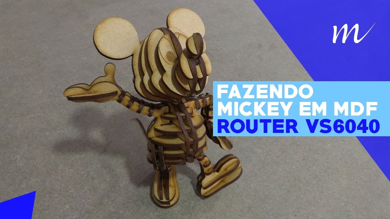 Multivisi | Router VS6040 | Fazendo Mickey em MDF - YouTube