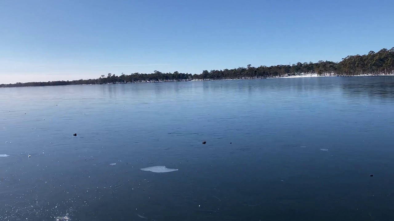 Frozen lake in Tasmania - Penstock Lagoon. - YouTube