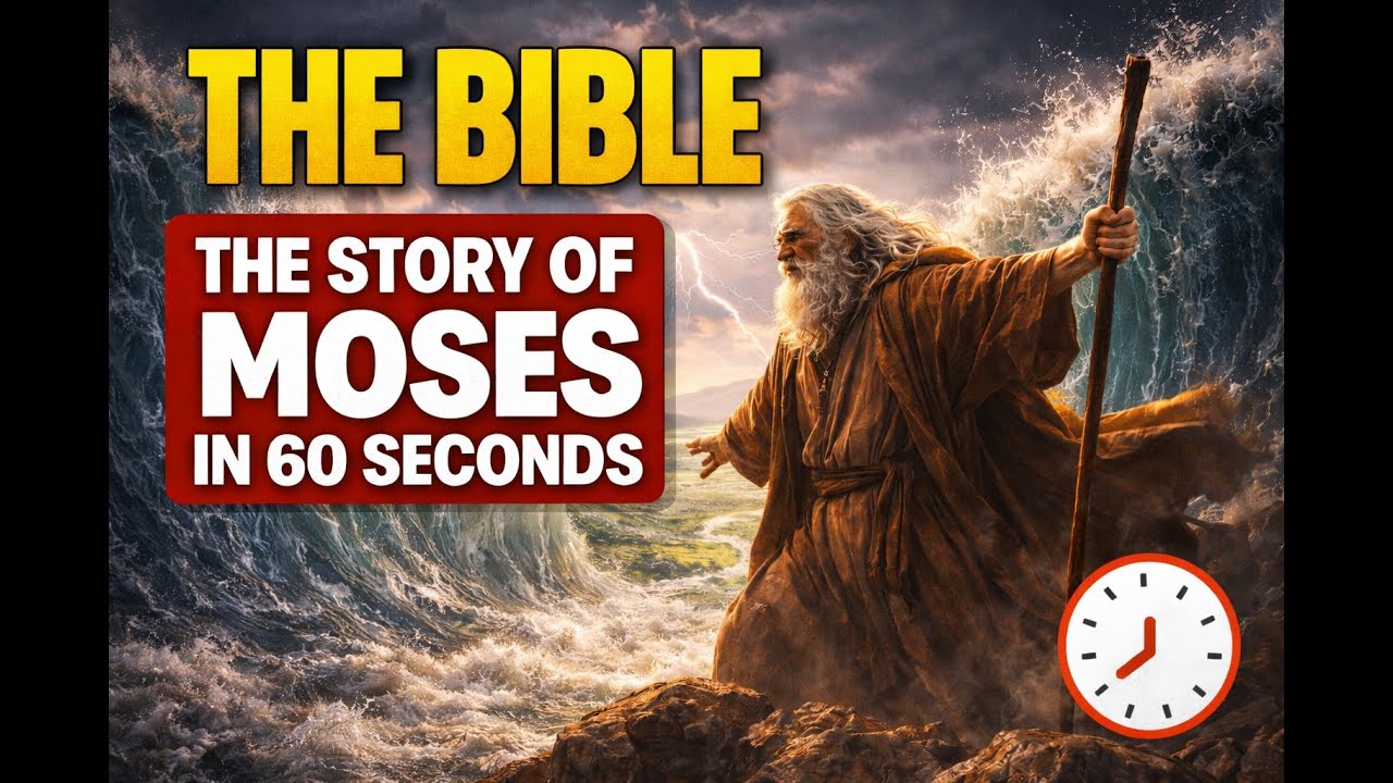 Bible Stories: The Life of Moses - in 60 seconds. - YouTube