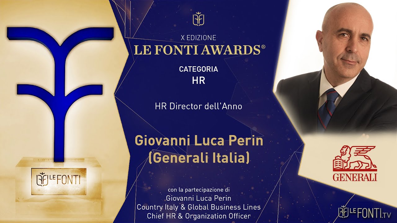 LE FONTI AWARDS - PREMIAZIONE GIOVANNI LUCA PERIN (GENERALI ITALIA) 26 ...