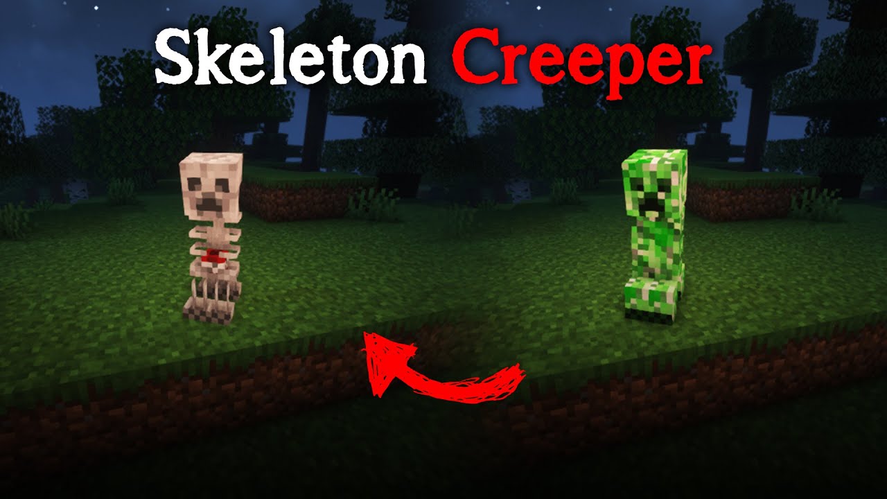 A Skeleton Creeper Hunted Me Down | minecraft creepypasta - YouTube