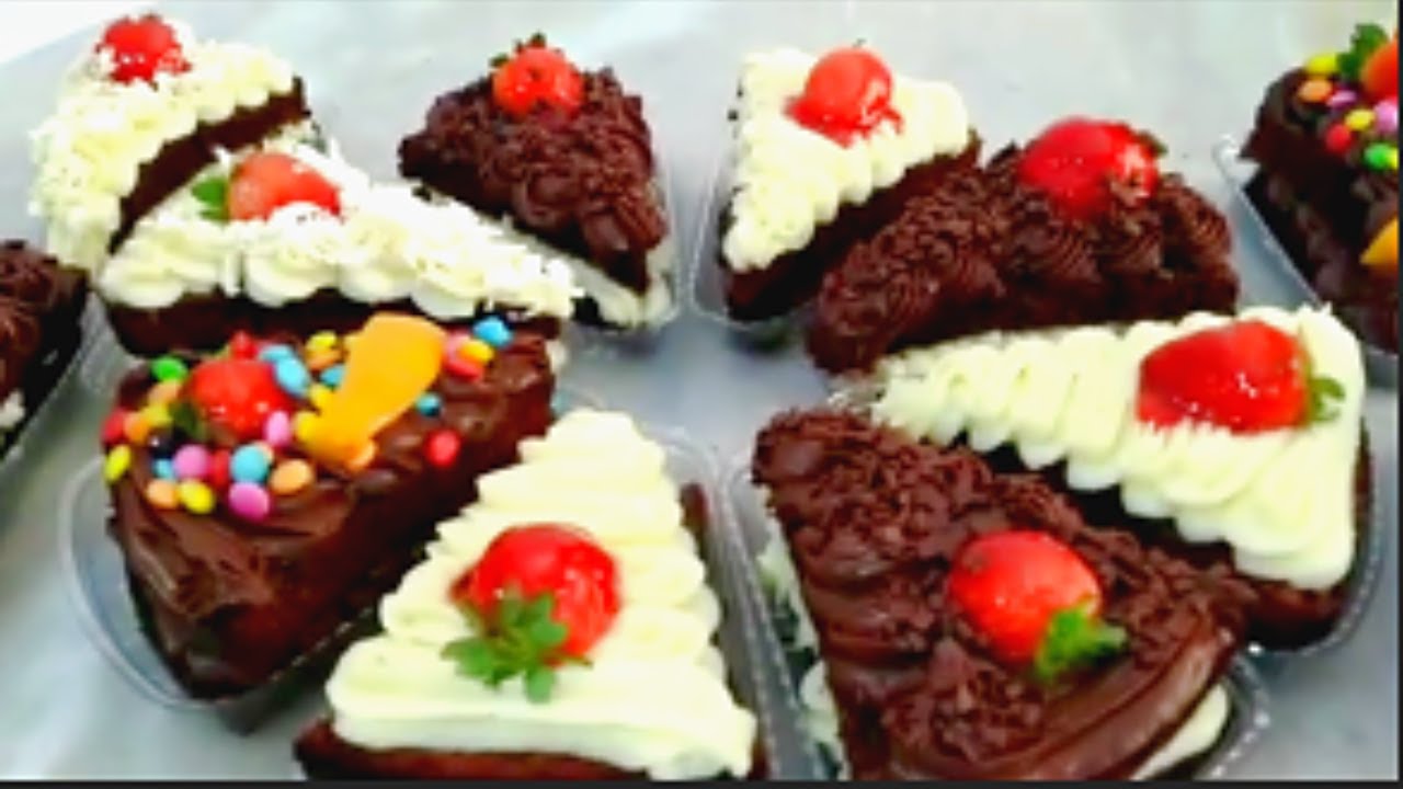 Mini curso de bolo em fatias confeitado - YouTube