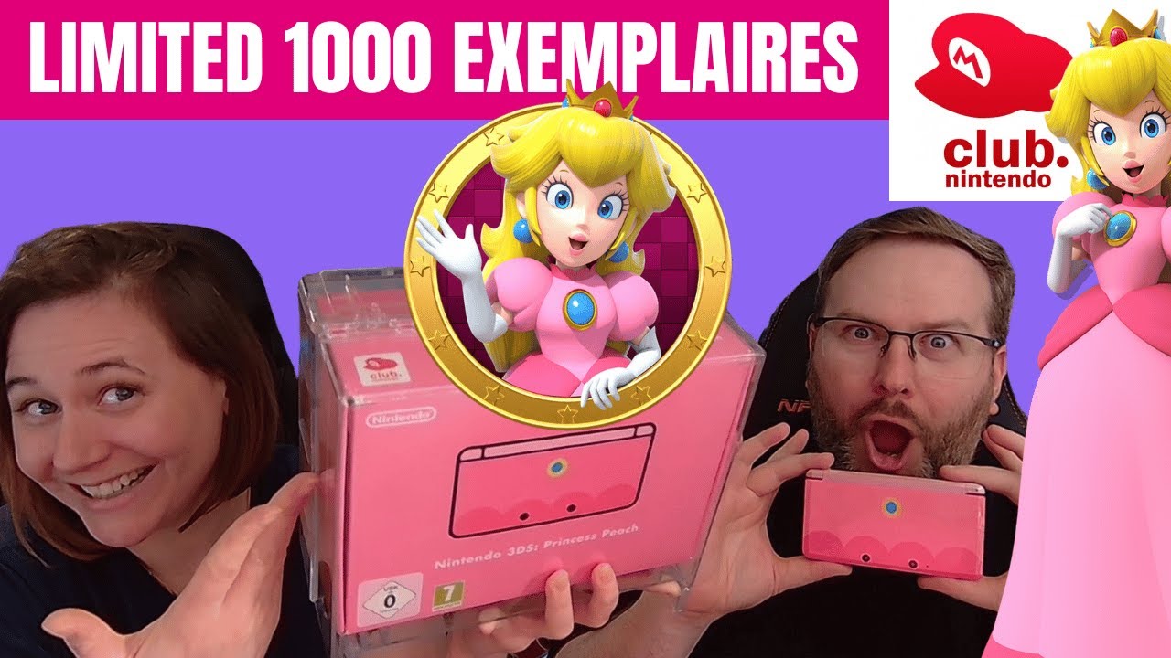 Console 3DS du Club Nintendo édition limitée princess Peach ULTRA RARE ...