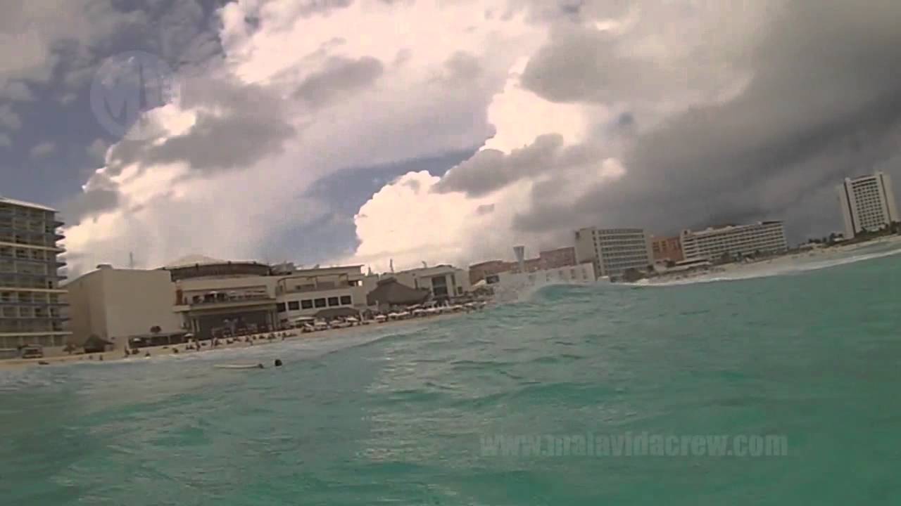 Surf Cancún | Playa Chac Mool | 9 de noviembre 2013 - YouTube