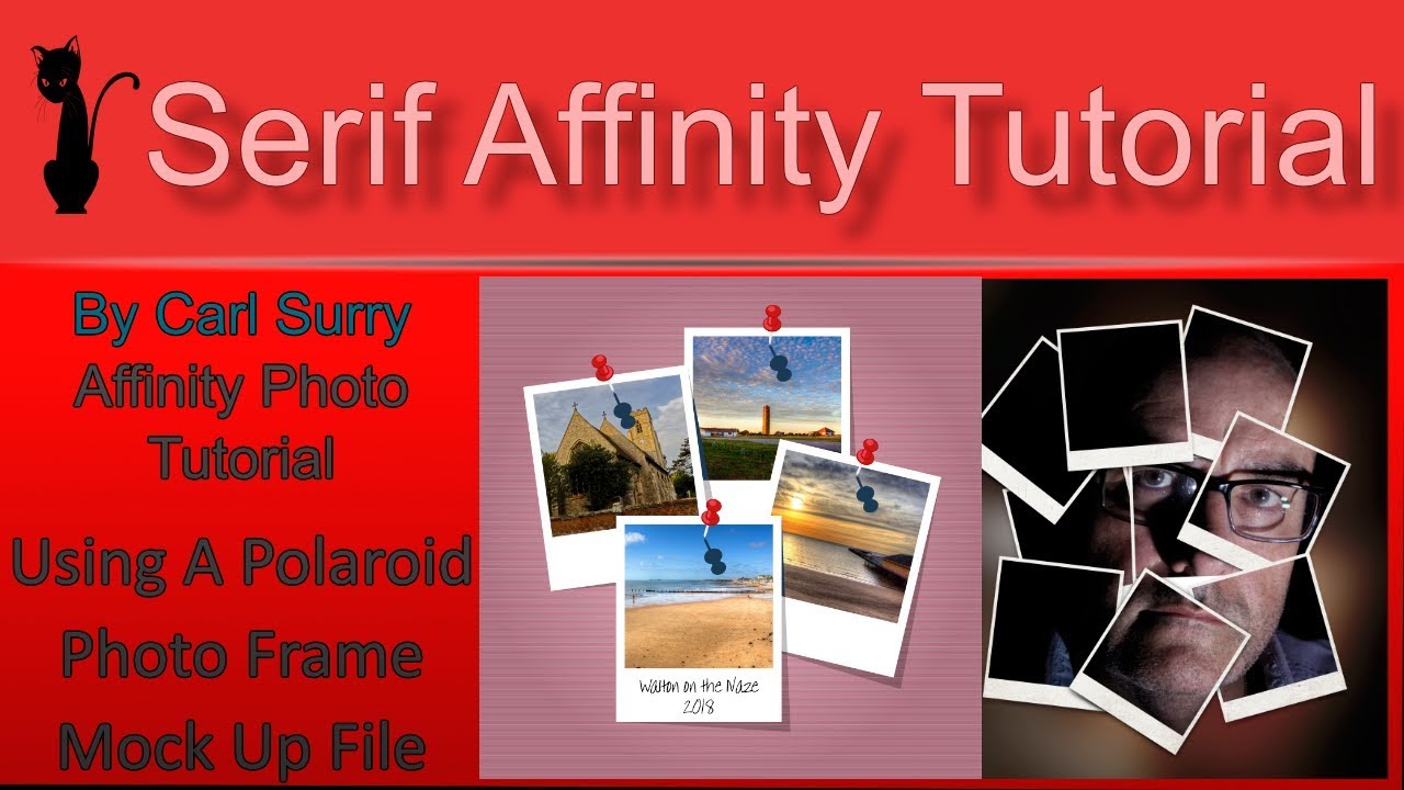 Affinity Photo - Using A Polaroid Photo Frame Mock Up File - YouTube
