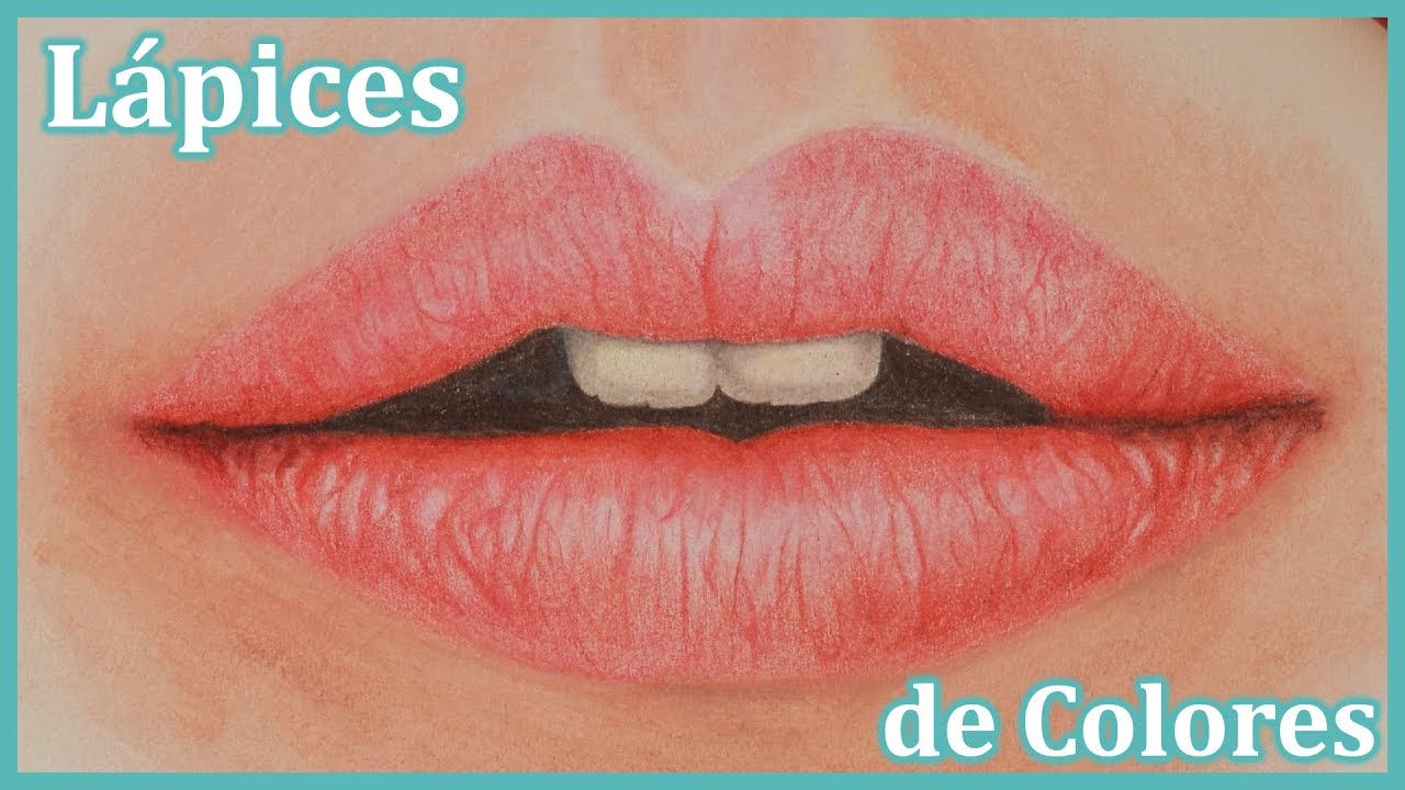 como pintar labios con lapices de colores - YouTube