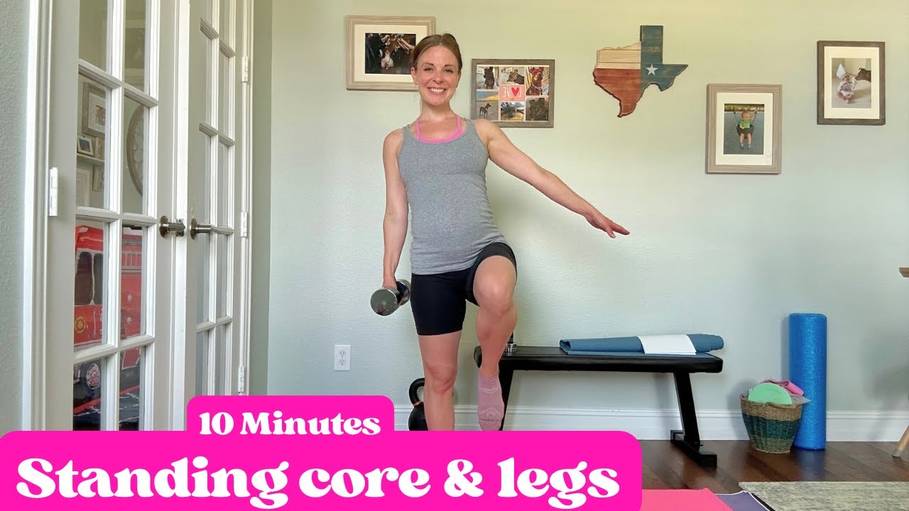 10-Minute Standing Core & Leg Workout with Dumbbells – Quick Tone ...