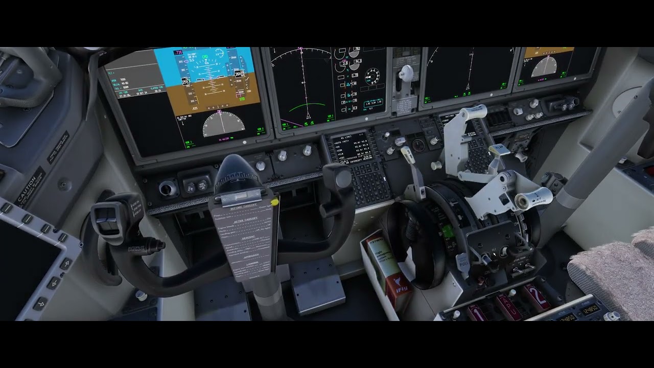 Microsoft Flight Simulator ifly 737 max left engine failure - YouTube