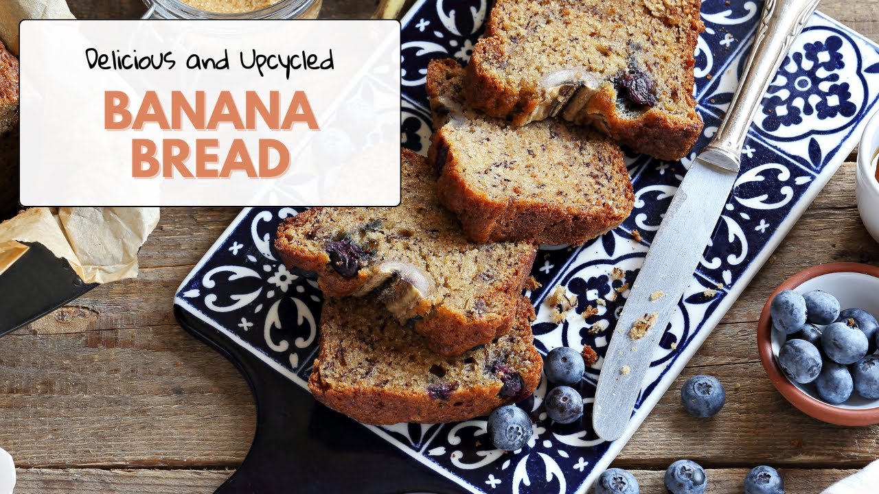 Delicious Upcycled Banana Bread - YouTube