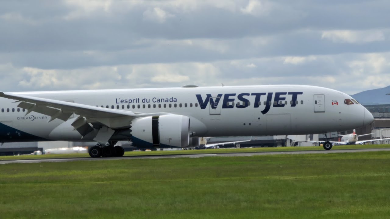 WestJet B787-9 FIRST Flight to Edinburgh Airport HD - YouTube