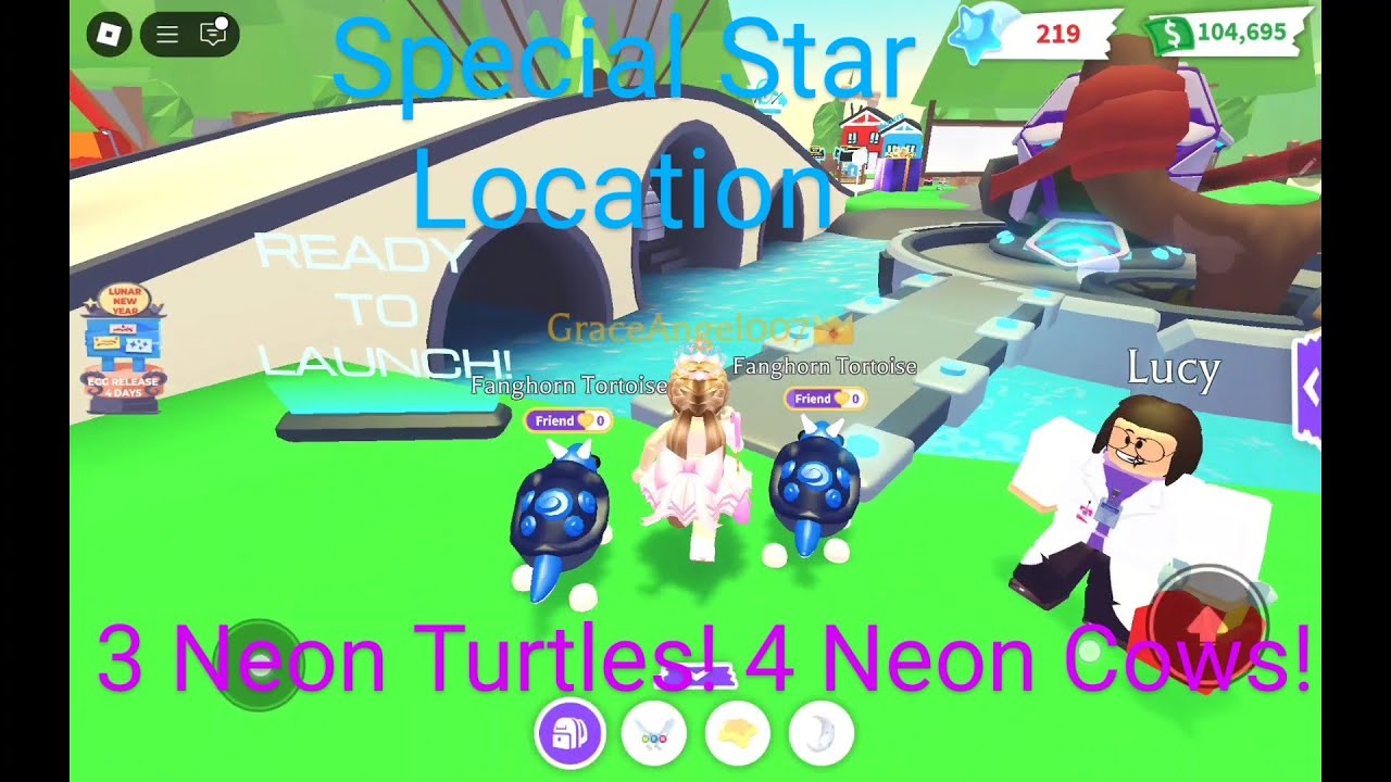 Adopt Me Moon Update! Special Star Location! Making Neon Fangtooth ...