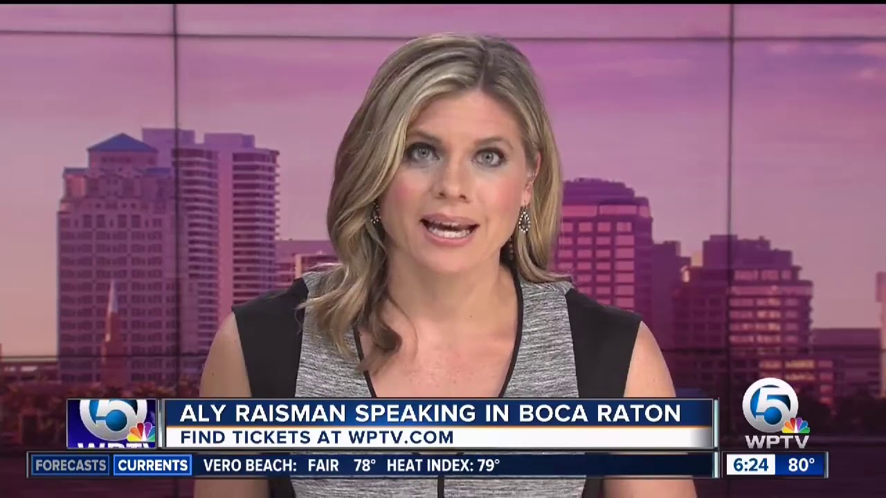 WPTV Morning News Announcement by Ashleigh Walters - Aly Raisman Event ...