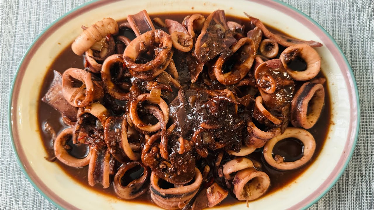 #healthy #delicious HOW TO COOK TASTY SQUID ADOBO( ADOBONG PuSIT) #food ...