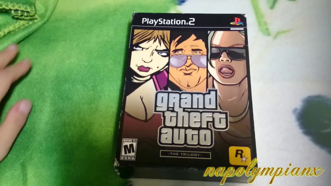 Grand Theft Auto The Trilogy Unboxing Black Label Complete PS2 - YouTube