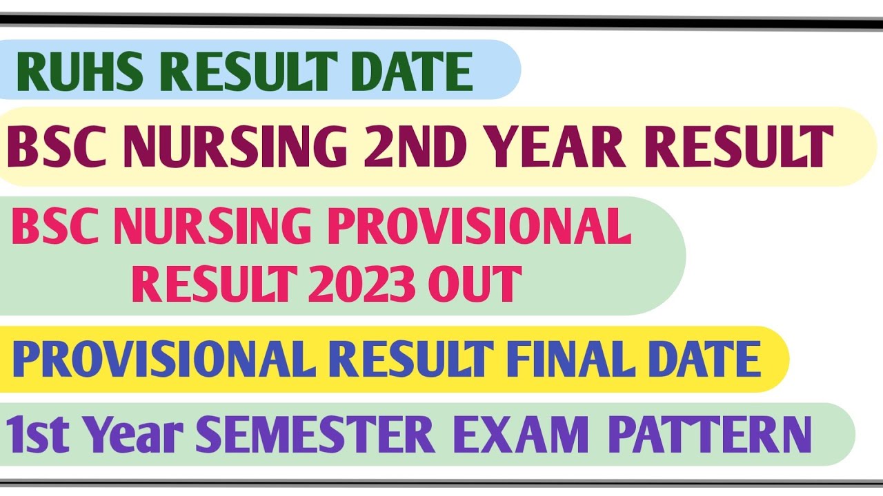 Bsc Nursing Result 2023 |Bsc Nursing 2nd Year Result Declared |1stYear ...
