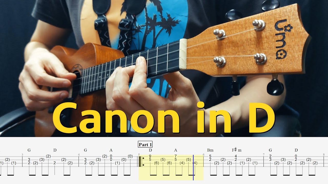 Ukulele Lullabies for babies. Canon in D. Tabs included - YouTube