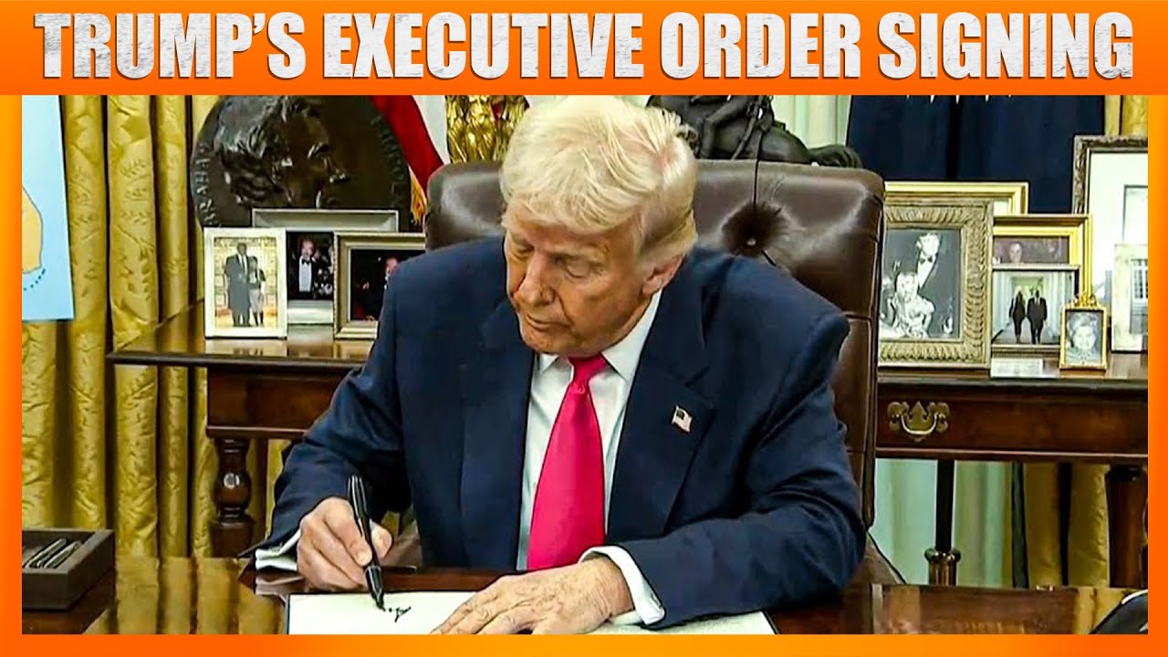 LIVE: President Donald Trump Signs Executive Order | USA | America ...