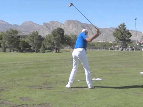 Stuart Cink driver swing rear view - YouTube
