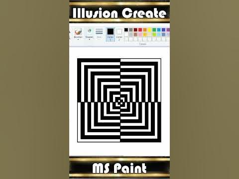 How to Create ILLUSION in MS Paint | #microsoft #paint #trending # ...