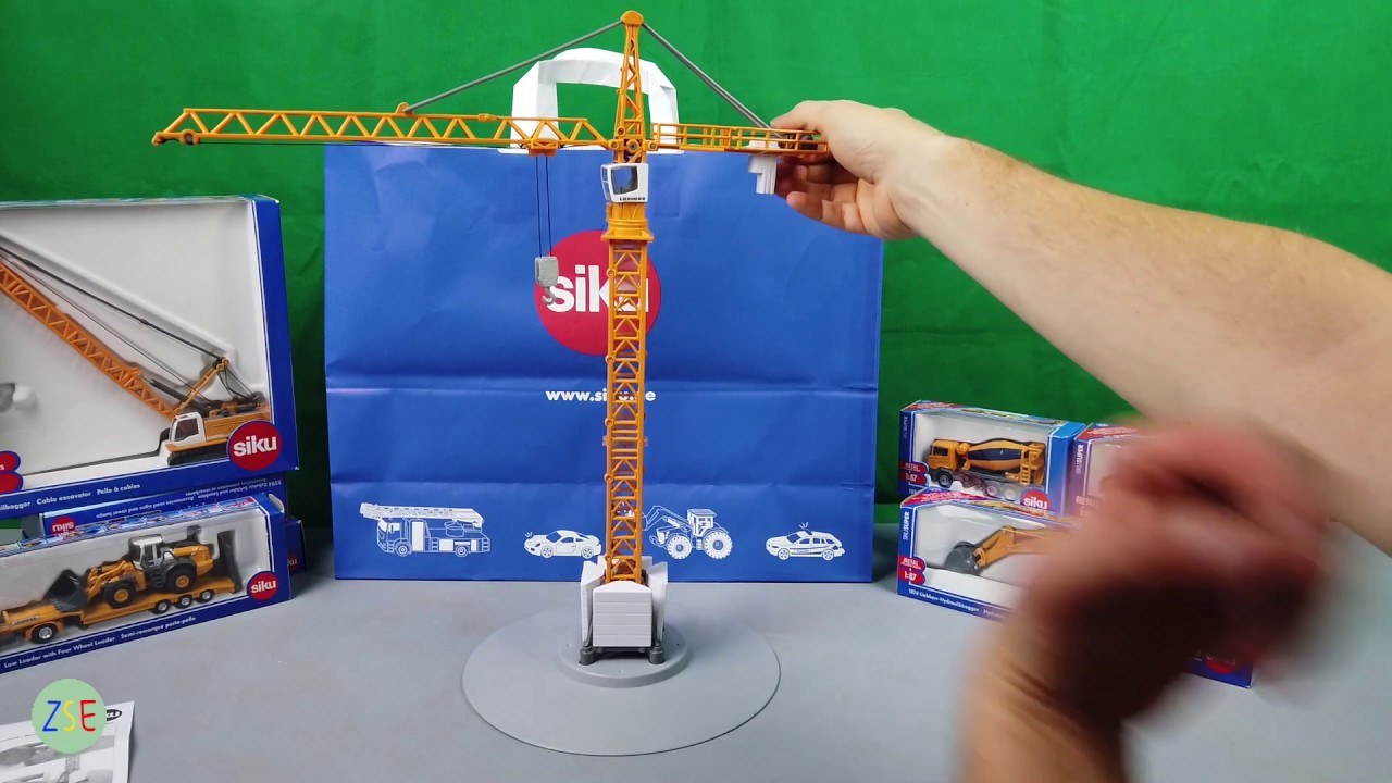 Siku - 1:87 Scale Tower Slewing Crane - 1899 - Review - YouTube