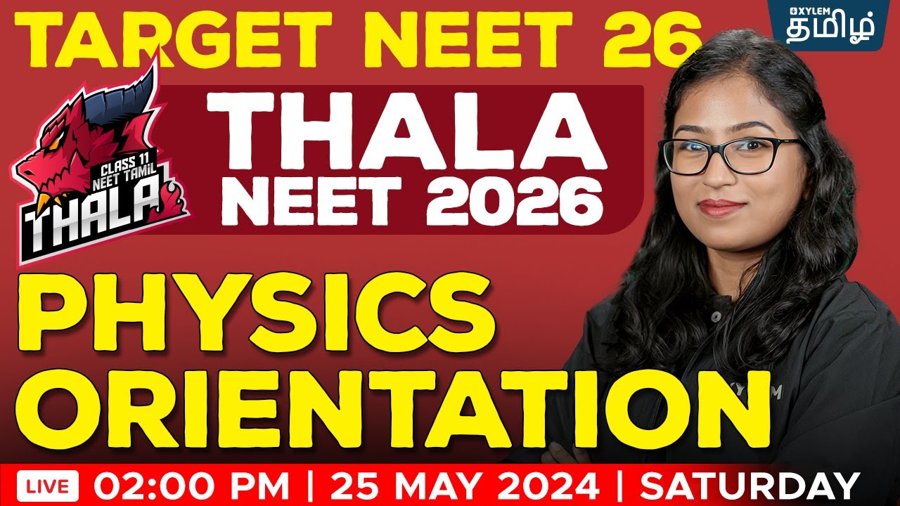 TARGET NEET 2026 THALA NEET 25 Physics- Orientation | Shobika Maam ...