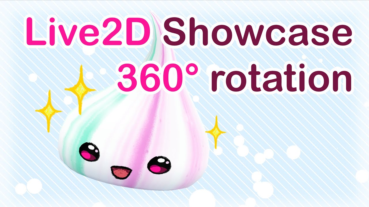 【Live2D Showcase】 Pseudo 3d meringue kiss character #Live2DCreativeAwards_2023 - YouTube