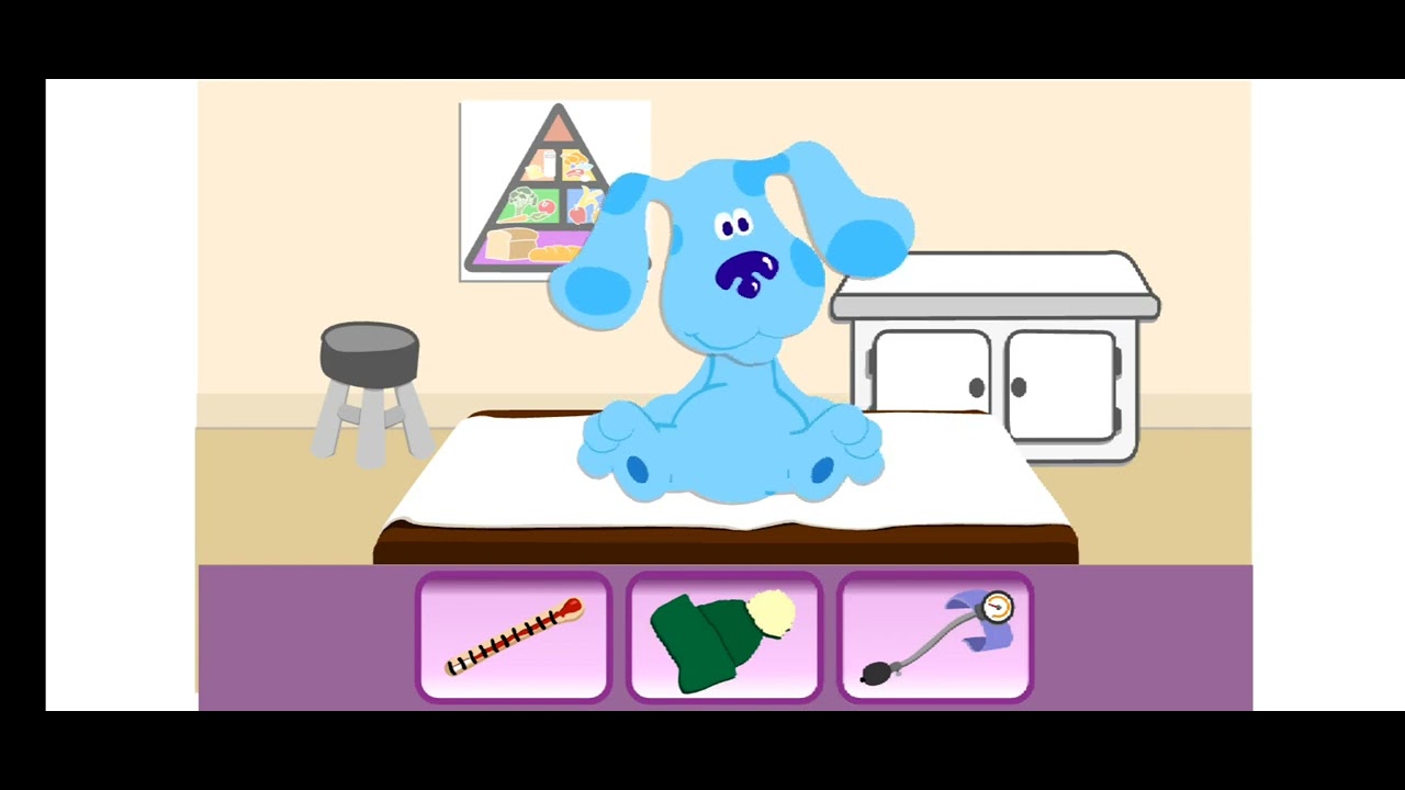 Playing Blue's Clue's Blue's Checkup - YouTube