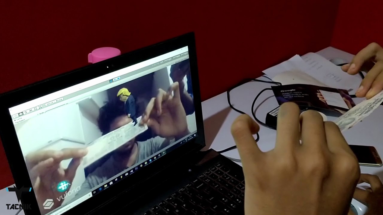 Tacnik Augmented Reality Paper Vision Demo - YouTube