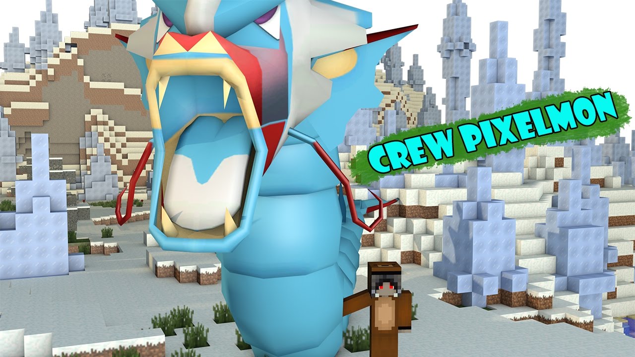 Minecraft Map Crew Pixelmon # 3 พัฒนาเป็น Gyarados - YouTube