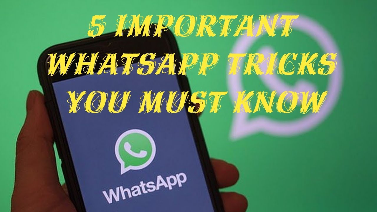 whatsapp tricks that you must know - YouTube