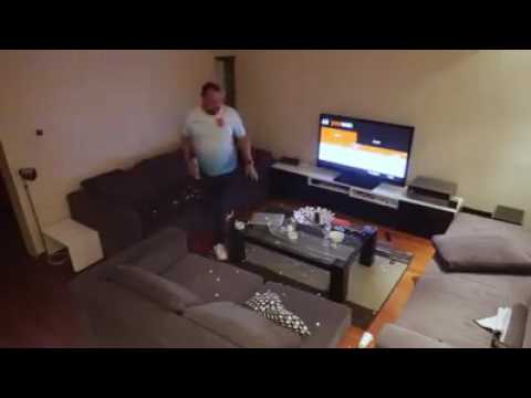 Milli maç izlerken gergin adam Karısının intikamı