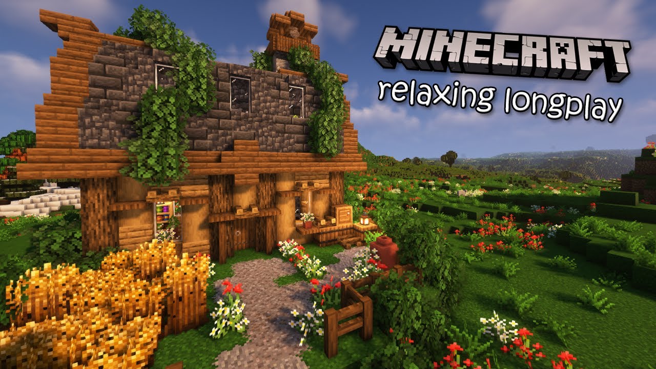 Minecraft Relaxing Longplay [No Commentary] 1.20 - Cozy Oak Starter ...