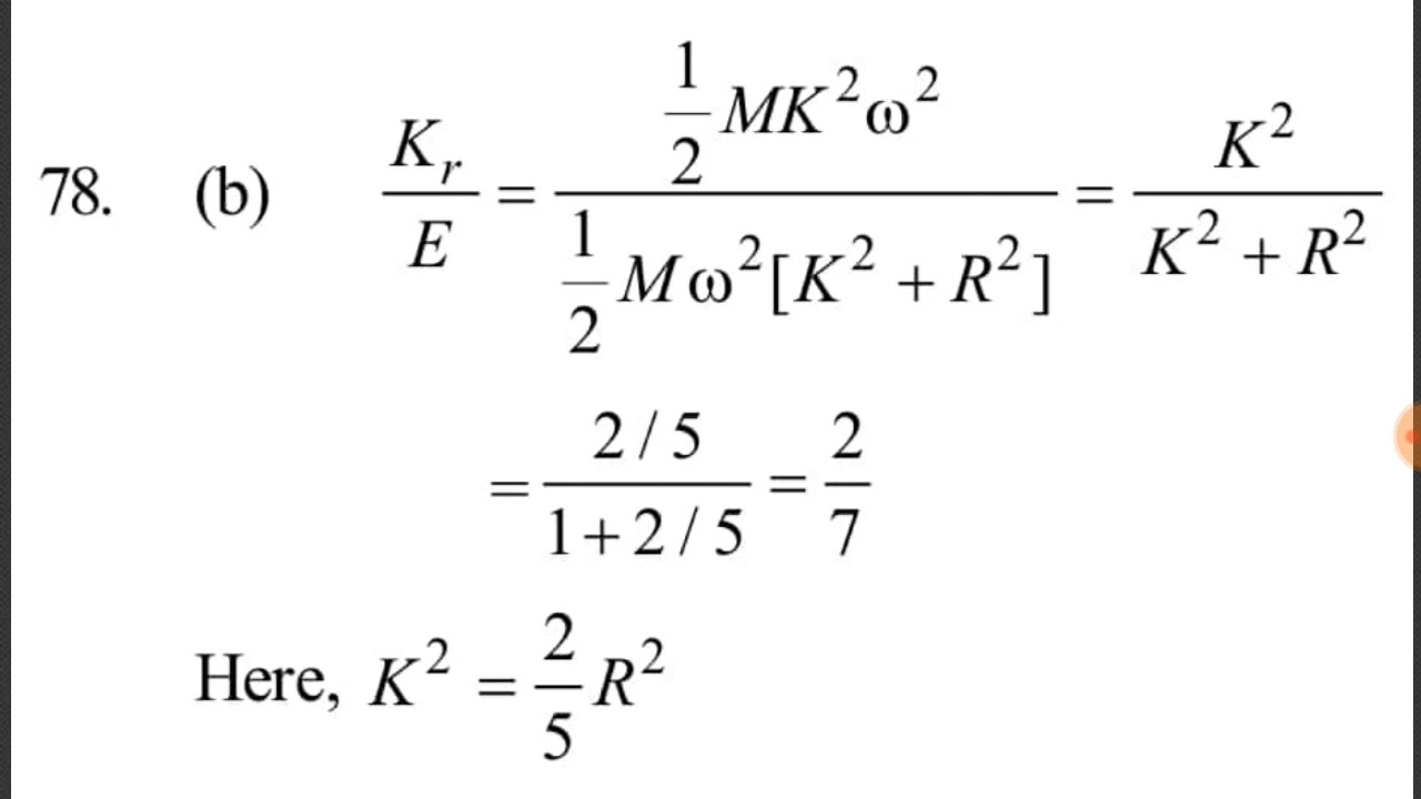 Rotational motion part 9 neet previous years questions explanations ...