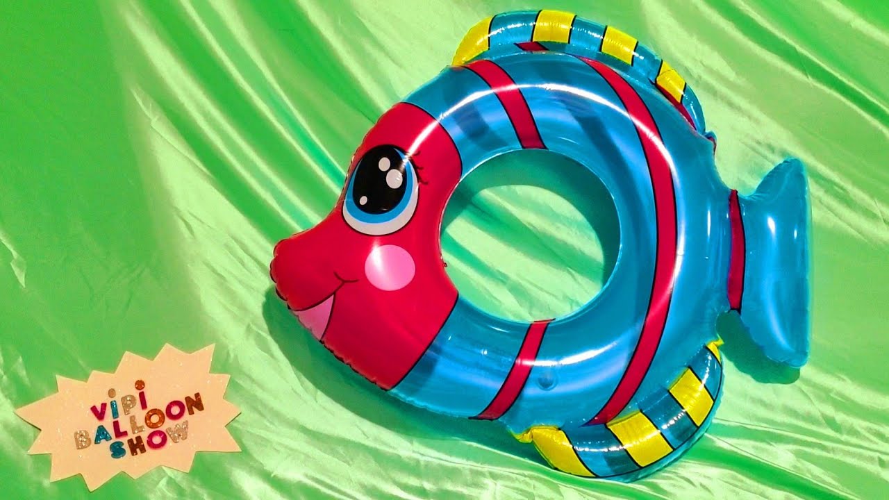 INFLATING FUN FISH SWIM RING!!! - YouTube