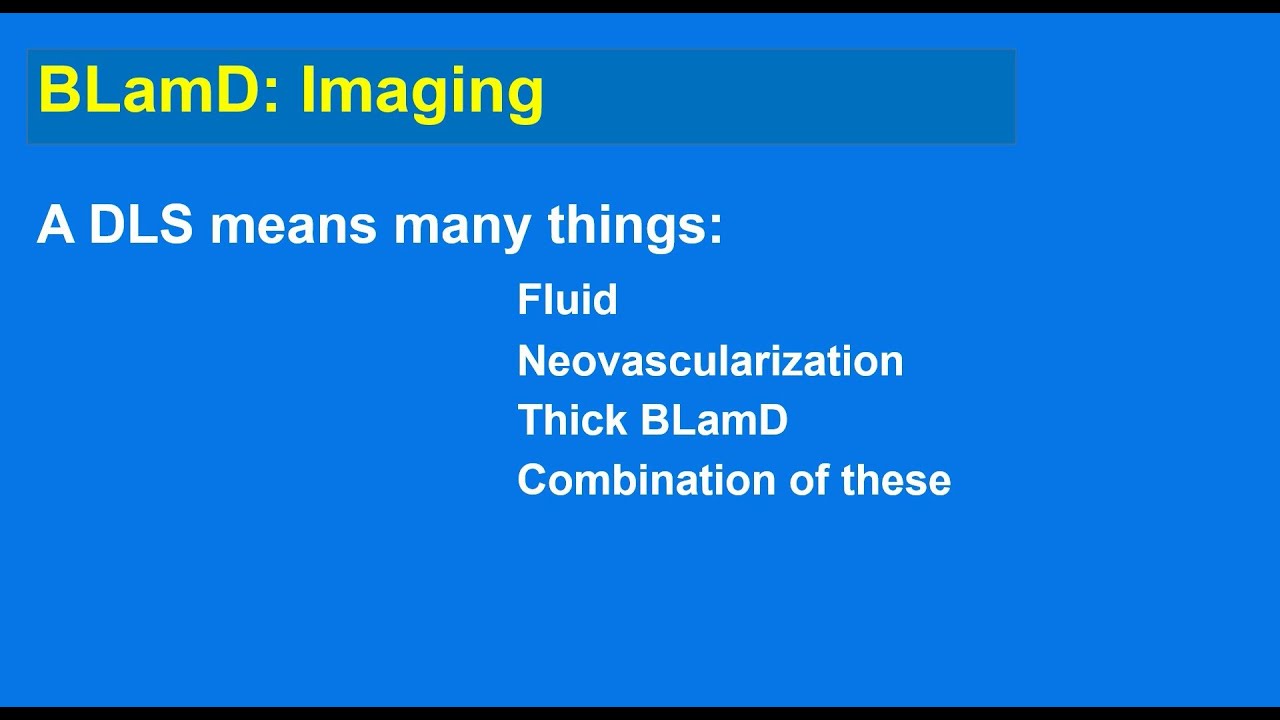 Double layer sign (DLS) and basal laminar deposit (BLamD) - YouTube
