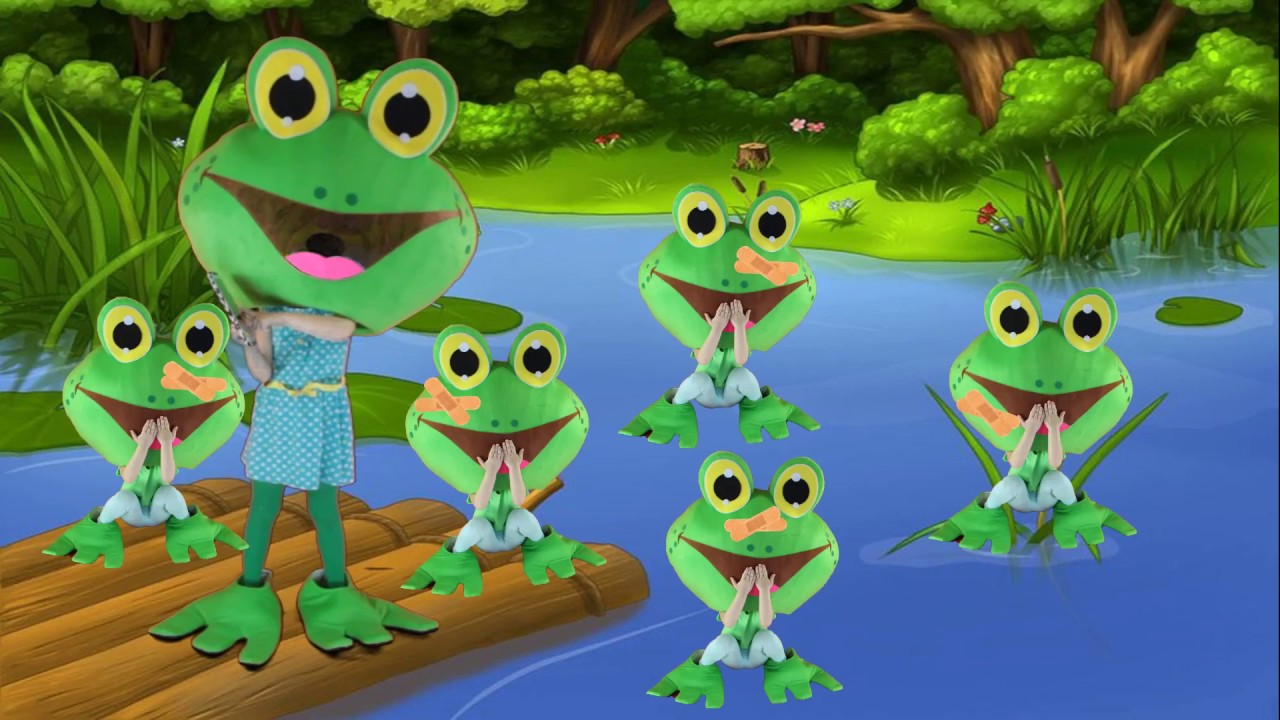 Five small frogs | Children's cartoons for boys | Video for children ...
