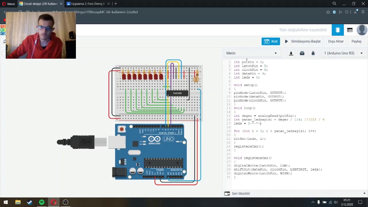 Bilgisayar programlama 2 Arduino Devreleri - YouTube