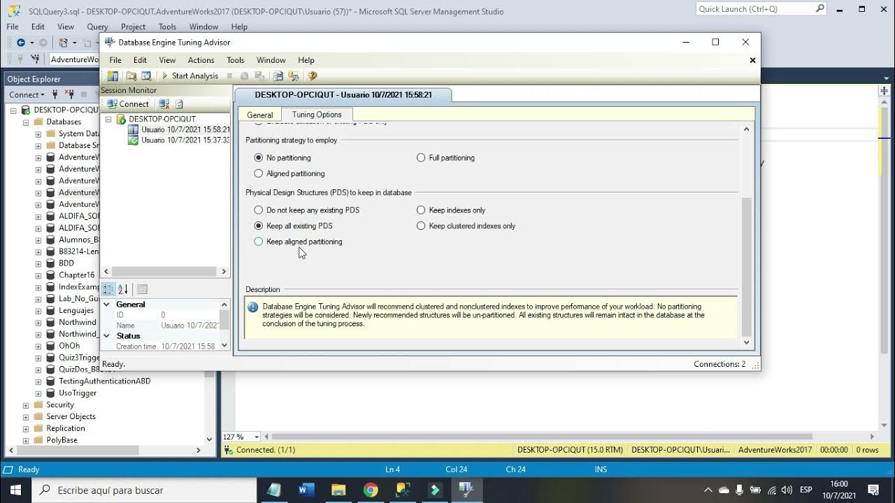 TUNNING ADVISOR | Administración de Bases de Datos - YouTube