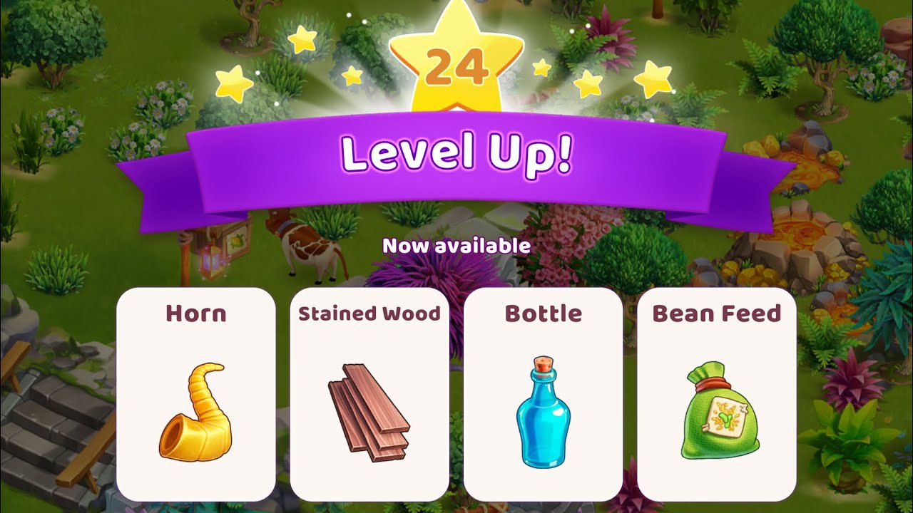 Bermuda adventures farm island, reached level 24 🥳 got a new animal the ...