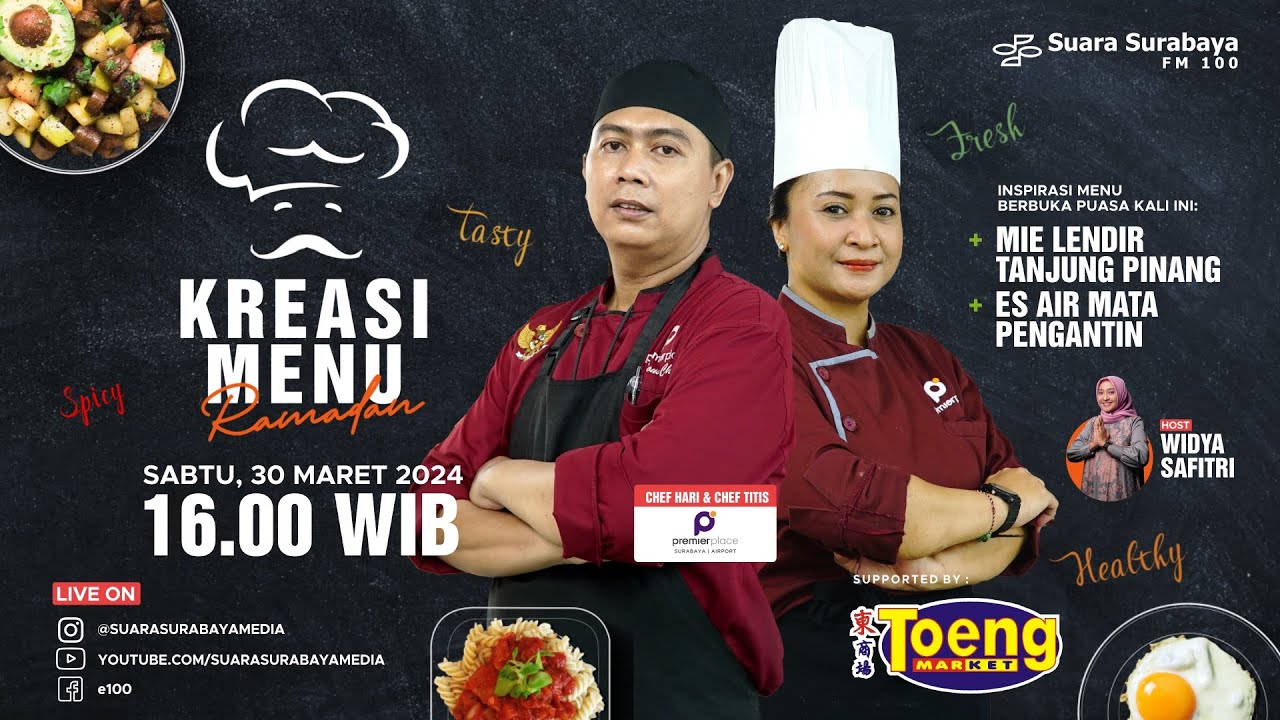 #LIVE Ngabuburit Kreasi Menu Ramadan Bersama Toeng Market - Premiere ...