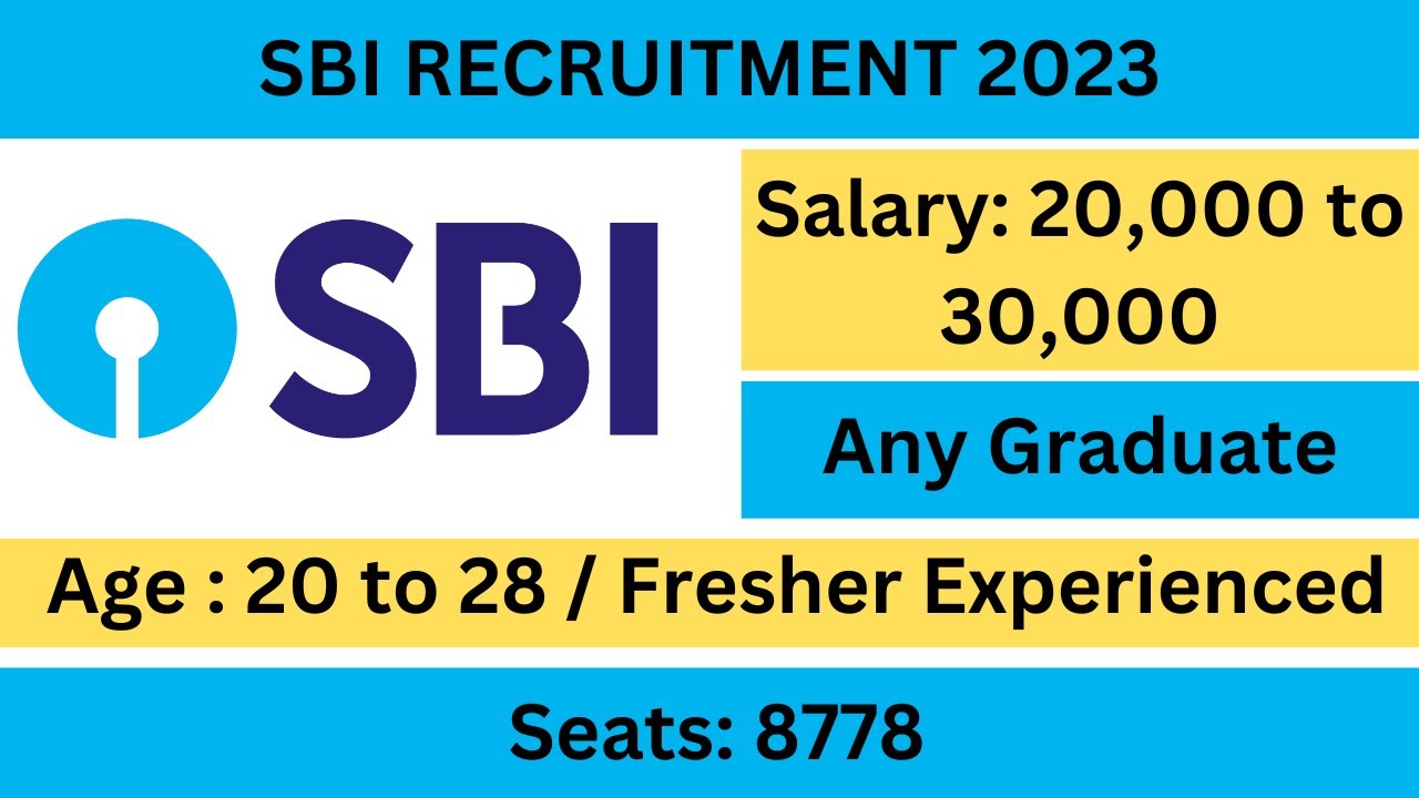 SBI Recruitment 2023 | SBI Jobs 2023 | Part Time Jobs | No interview ...