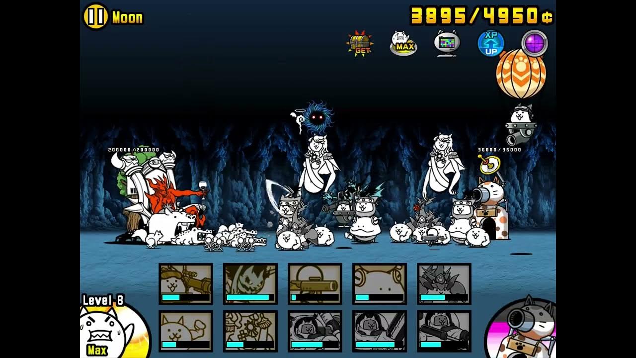 Beating chapter 2 moon first try on battle cats - YouTube