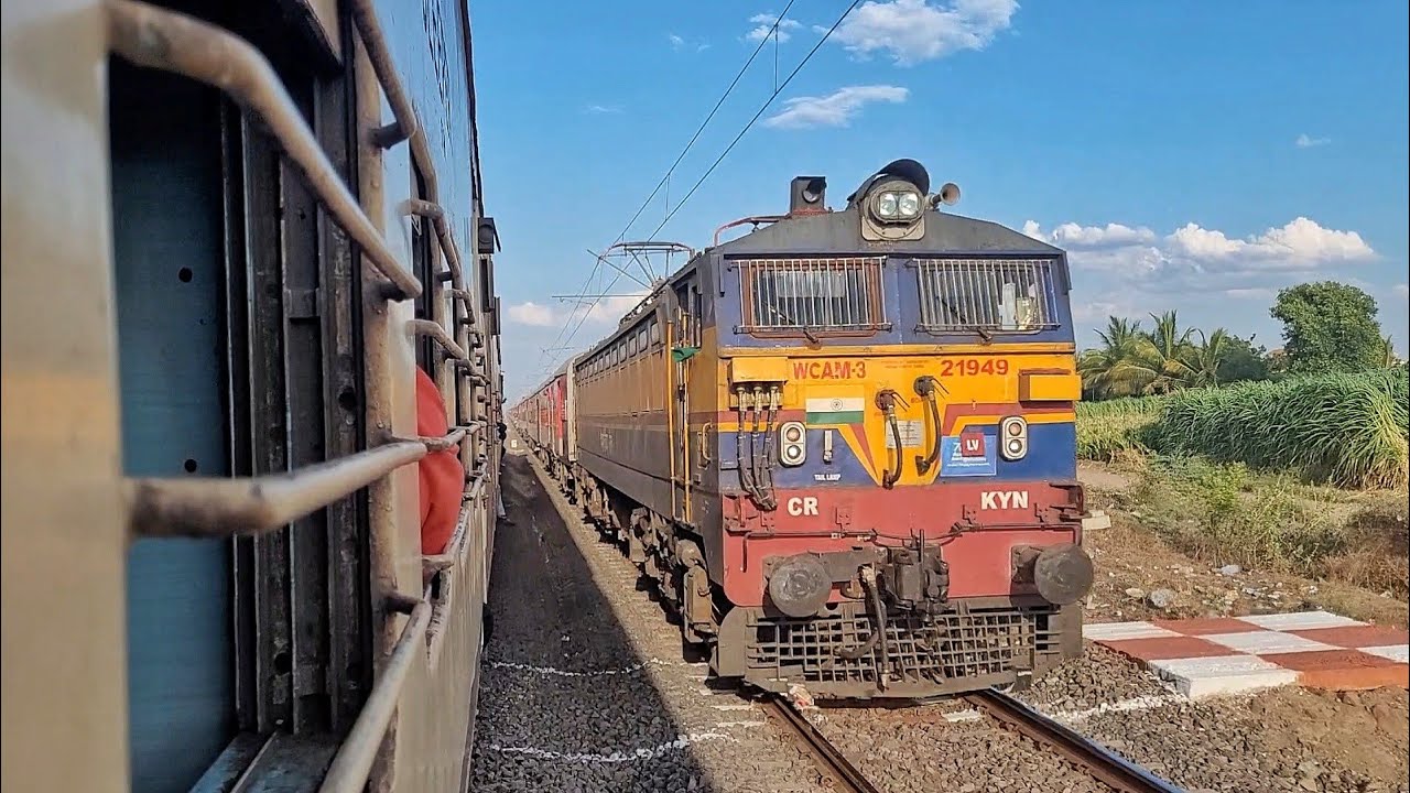 KYN WCAM3 || 12170 Solapur Pune SF Intercity express || Indian Railways ...