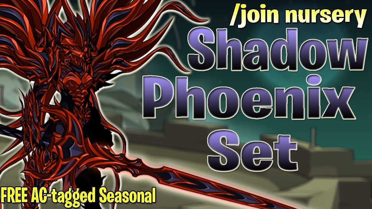 AQW /join nursery Shadow Phoenix Set (FREE, AC-tagged, Seasonal ...