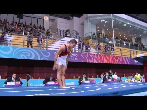 Men's Vault Final - Gymnastics - Singapore 2010 Youth Games