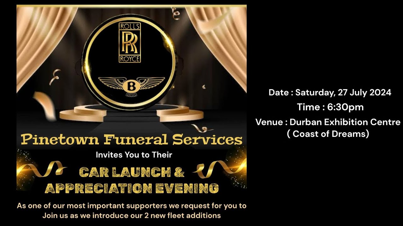 Pinetown Funeral Service Car Launch & Appreciation Evening - YouTube